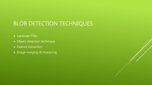 Blob detection | PPTX