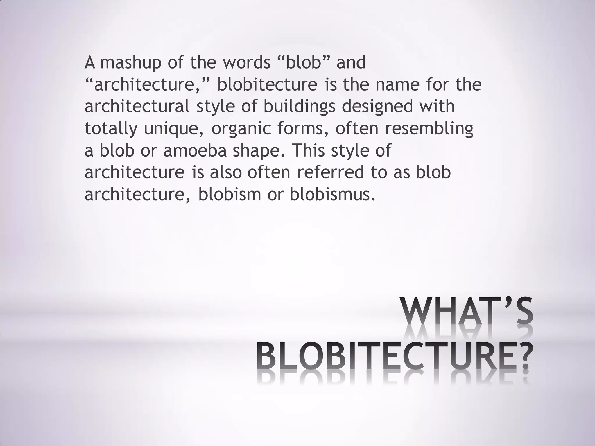 Blobitecture | PDF