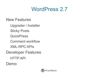 Working With WordPress | ODP
