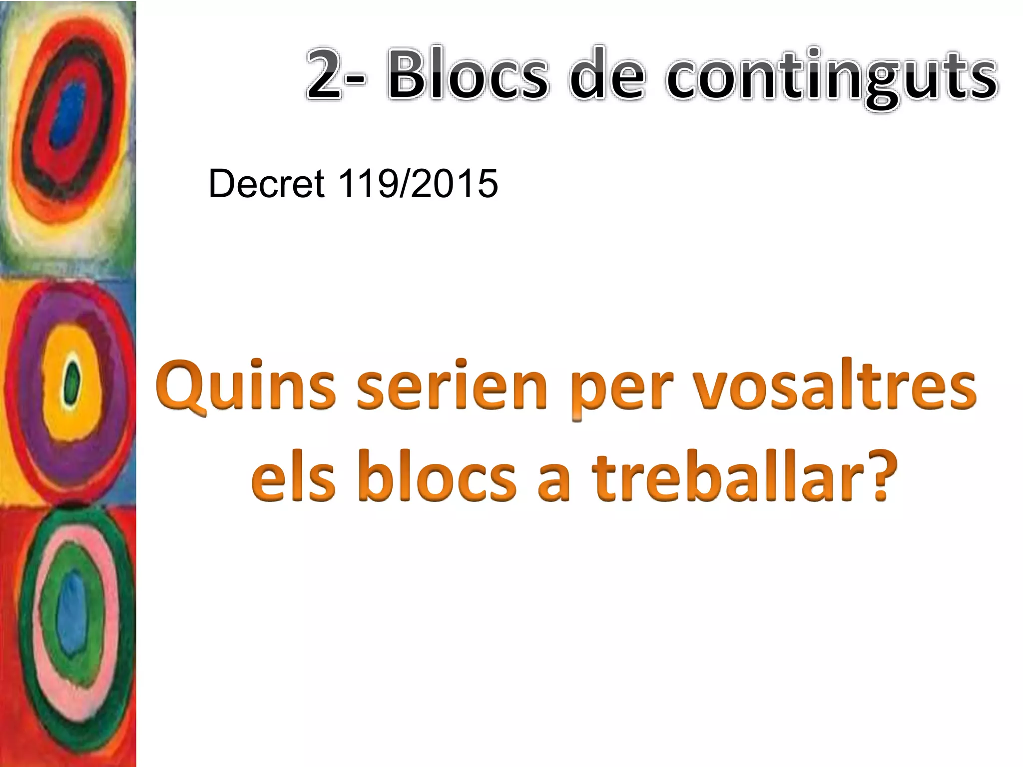 Bloc 1 continguts curriculars | PPT