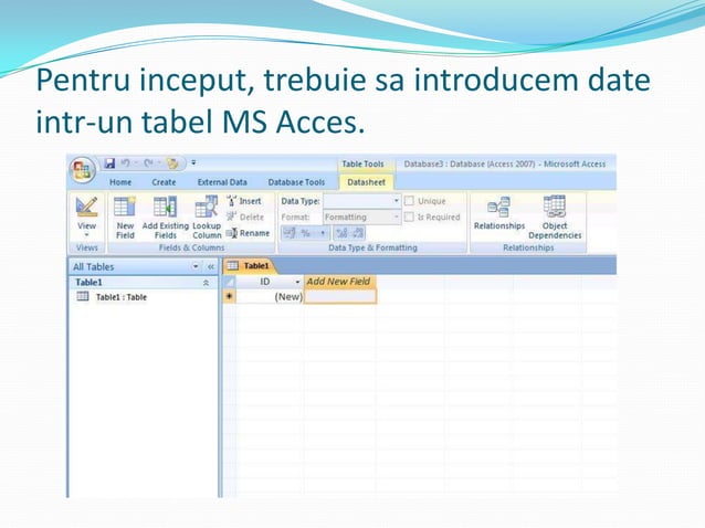Blocarea coloanelor in | PPTX