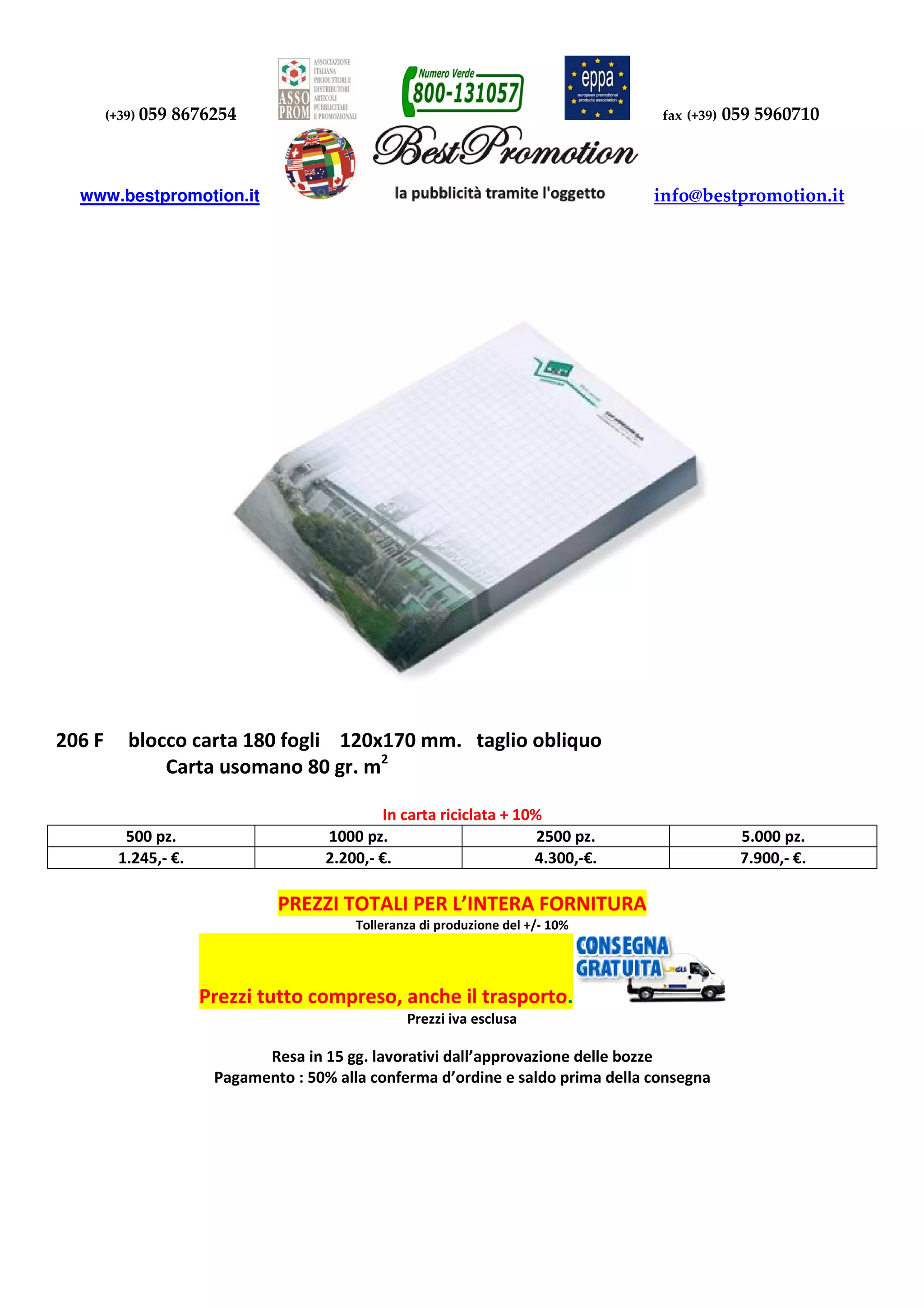 Block Notes Personalizzati | Blocchi note personalizzati | PDF