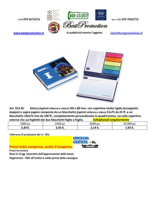 Block Notes Personalizzati | Blocchi note personalizzati | PDF ...