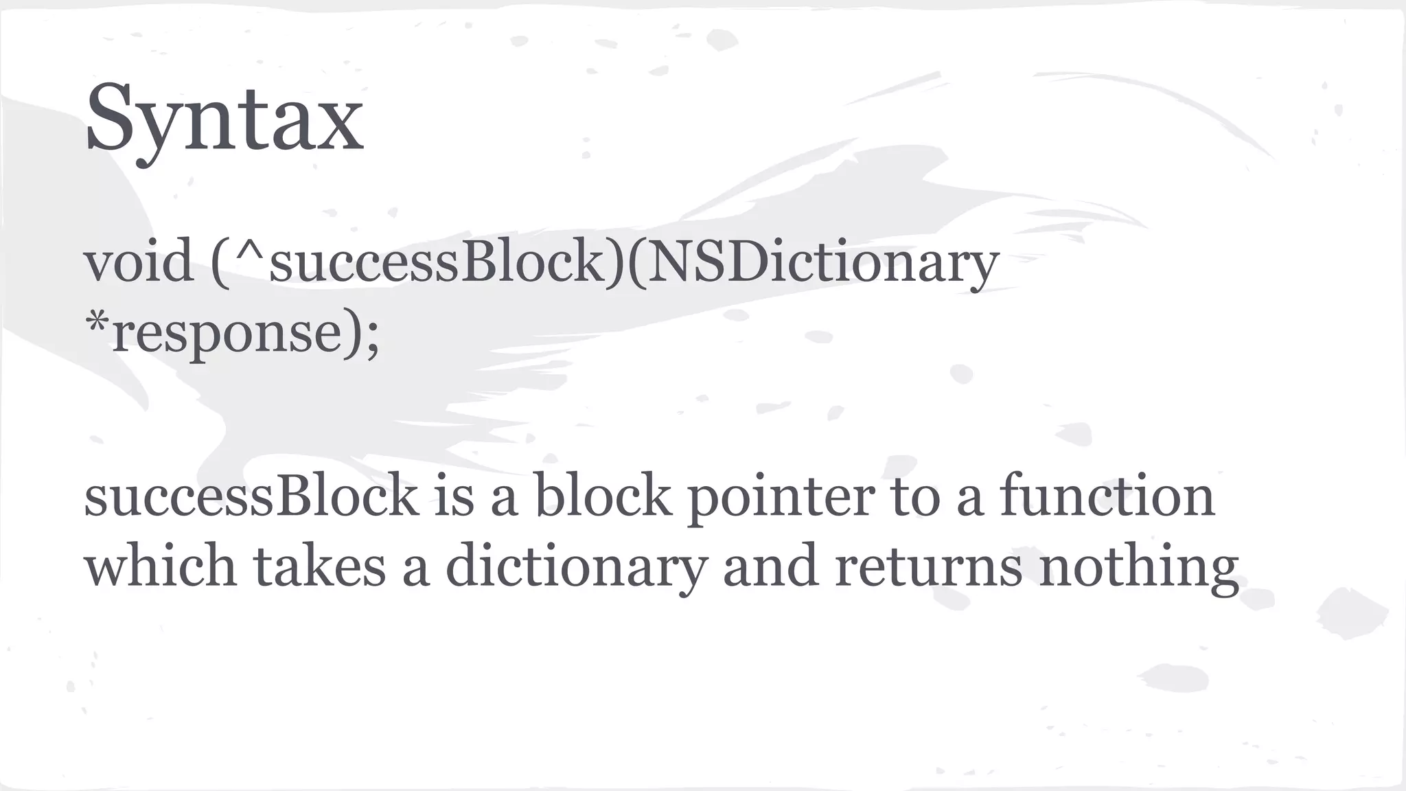 Objective C Block | PPT