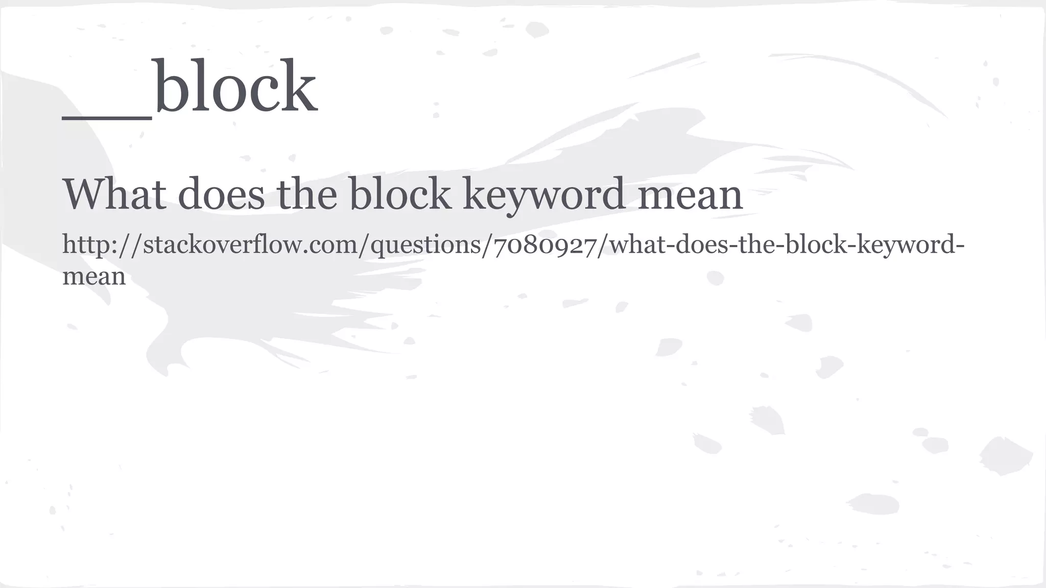 Objective C Block | PPT