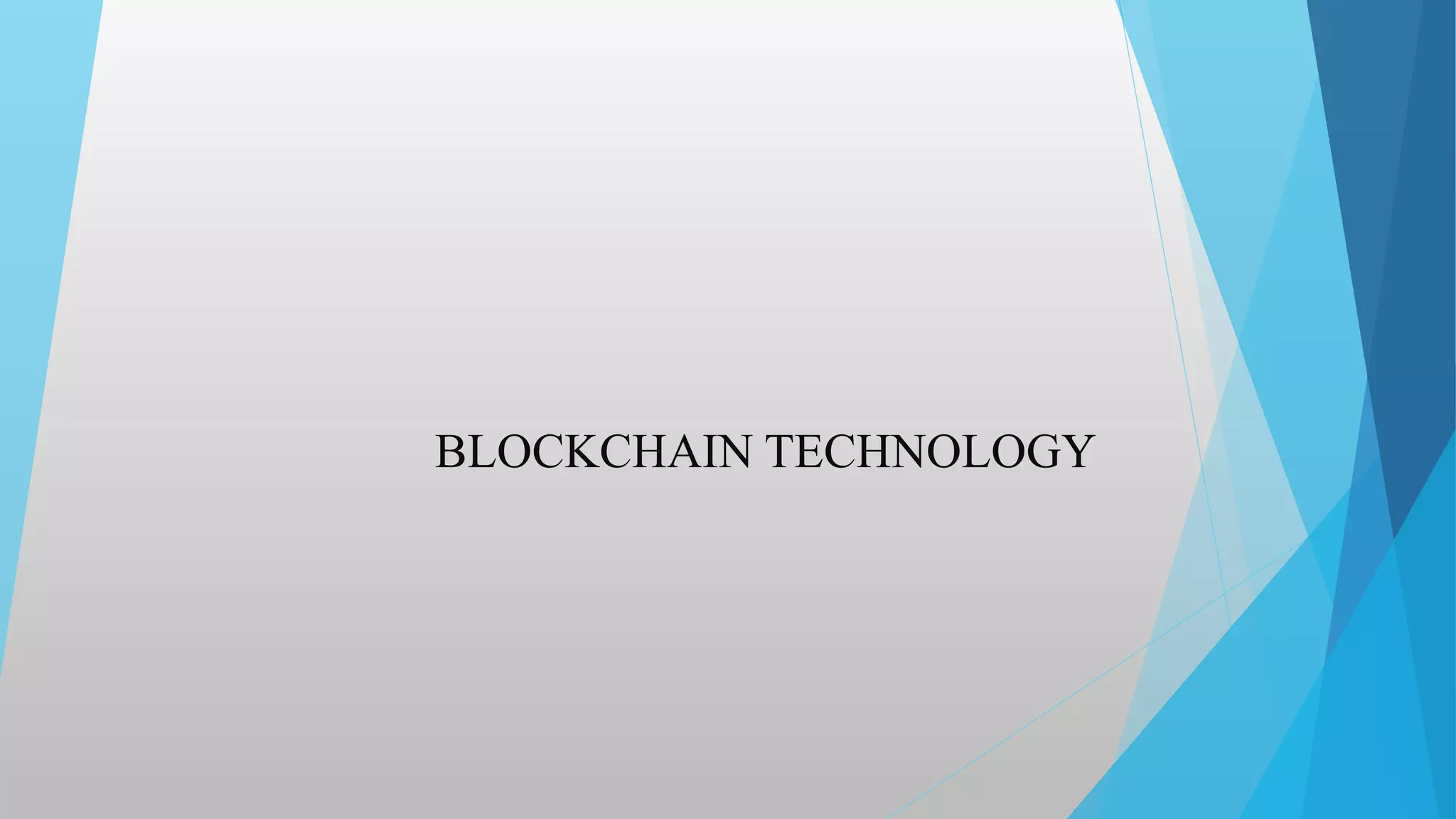 Blockchain Technology | PPTX