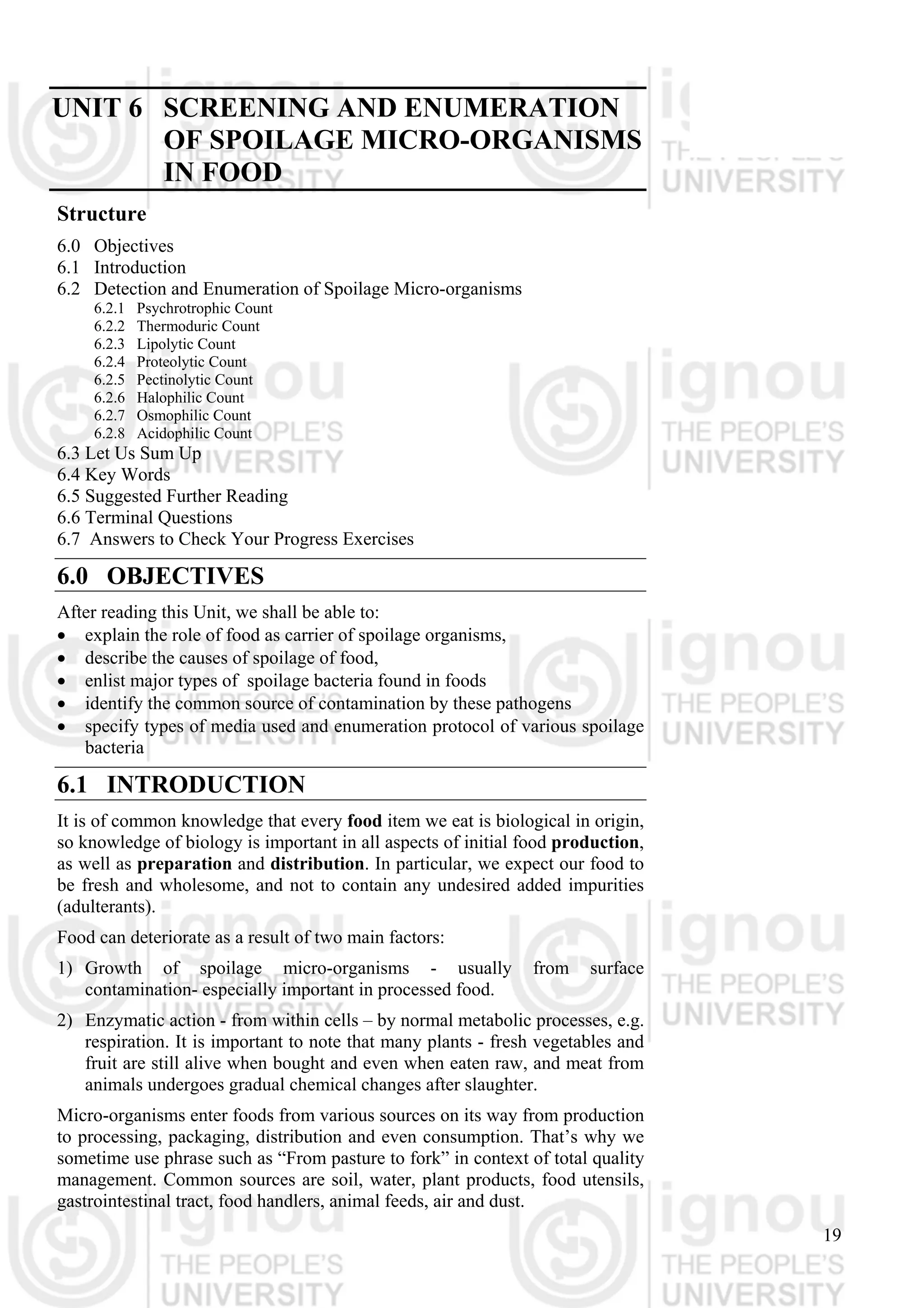GENERAL TECHNIQUES OF DETECTION AND ENUMERATION OF MICRO-ORGANISMS IN FOOD | PDF