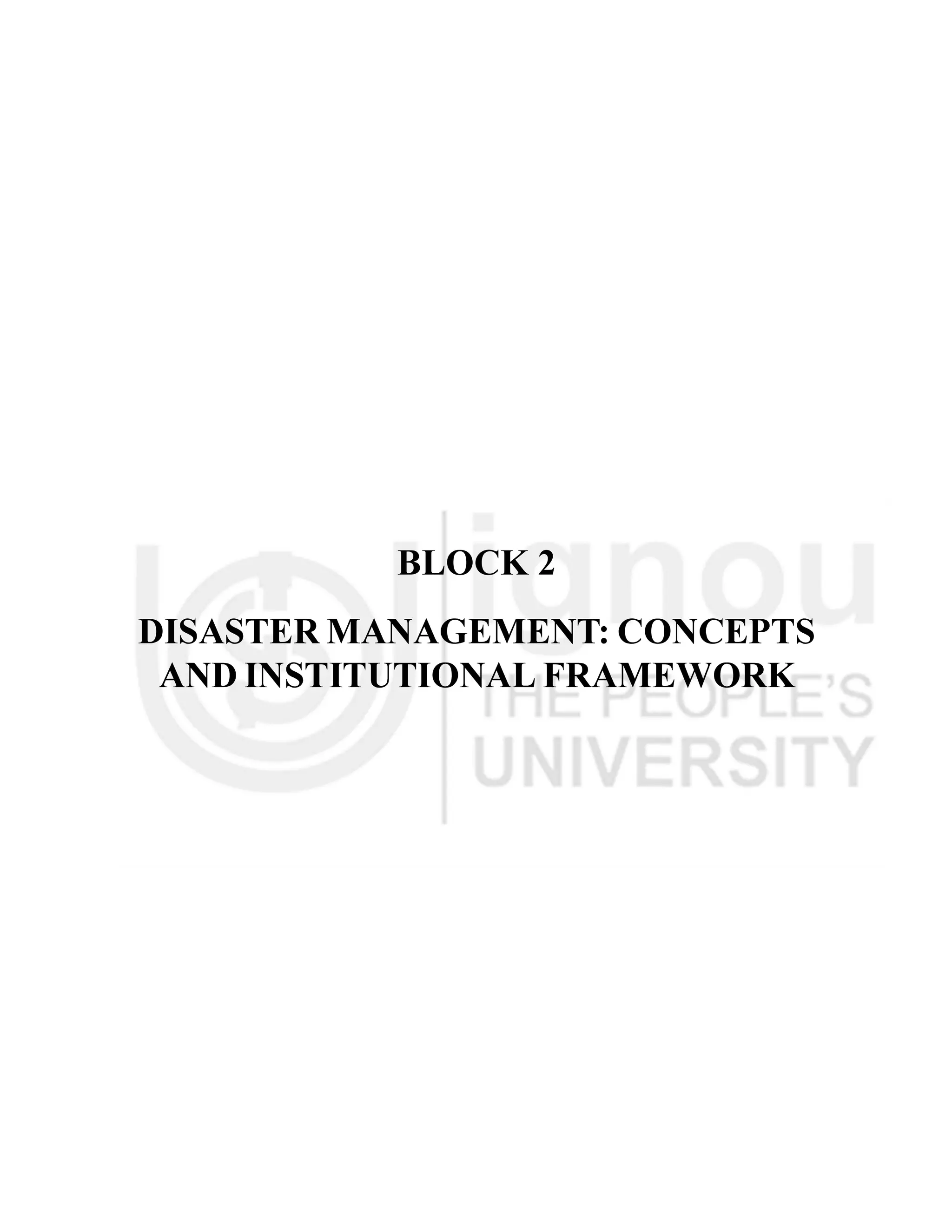 Block-2 Disaster Management- Concepts and Institutional Framework.pdf