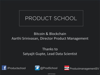 Blockchain, Bitcoin, Mining - My Product School Presentation | PPT