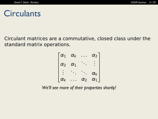 The power and Arnoldi methods in an algebra of circulants | PDF | Physics | Science