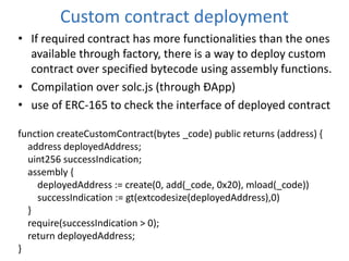 Abstract Factory pattern application on multi-contract on-chain deployments | PPT