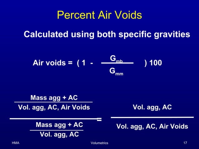 Block 12 HMA Volumetrics 13 | PPT | Geology | Science