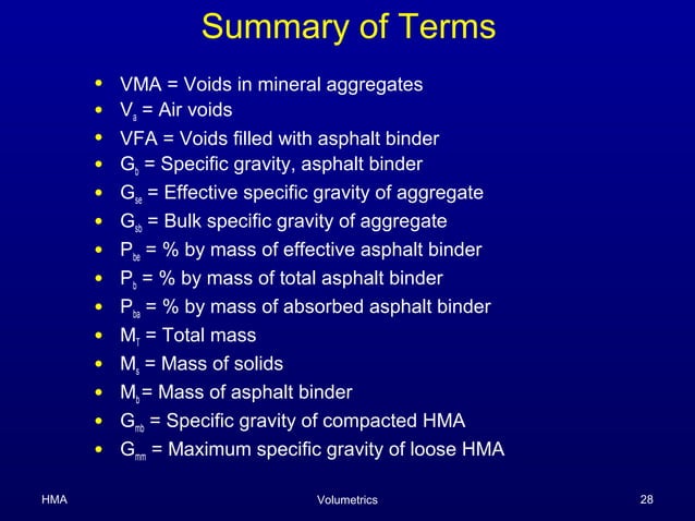 Block 12 HMA Volumetrics 13 | PPT | Geology | Science
