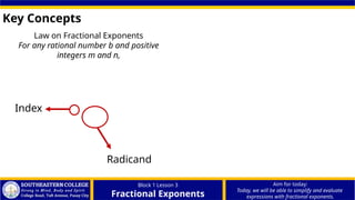 Block 1 Lesson 3. Fractional Exponents.pptx