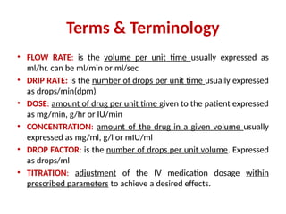 Block 1_Unit2d_IV Infusion rates for Critical Care Medicine.pptx