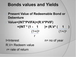 Valuation of securities | PPTX