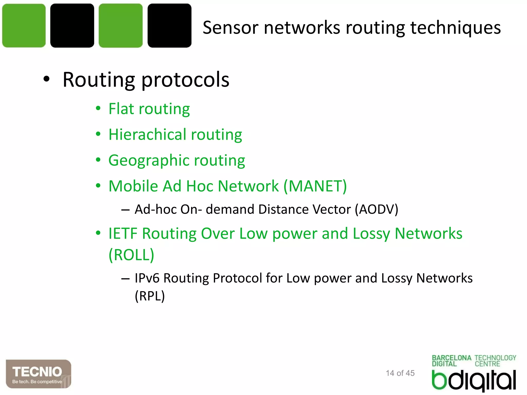 Sensor networks | PPT