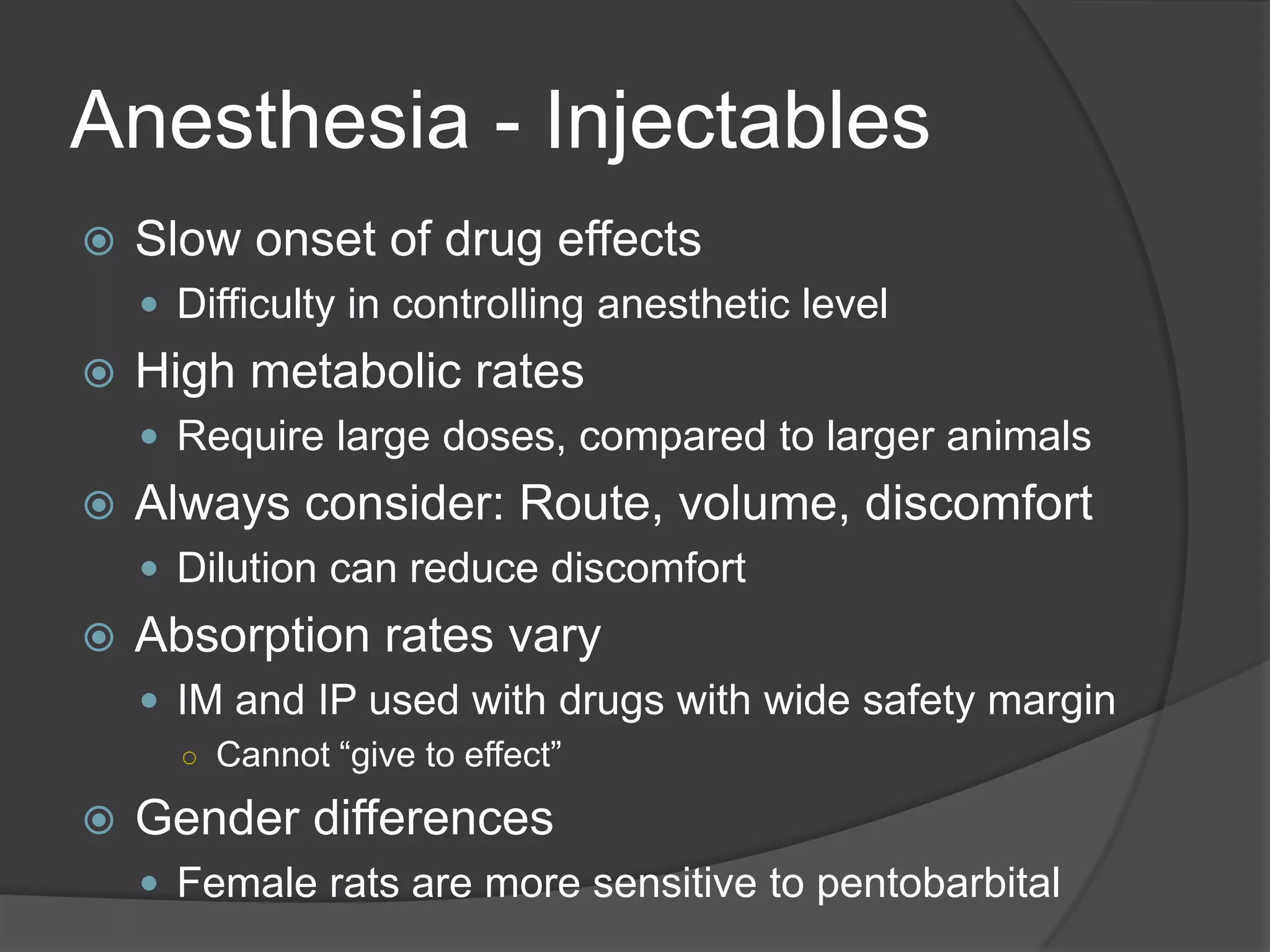 Rat Anesthesia | PPTX
