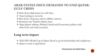 Blockade in qatar | PDF | Political Issues & policy | Politics