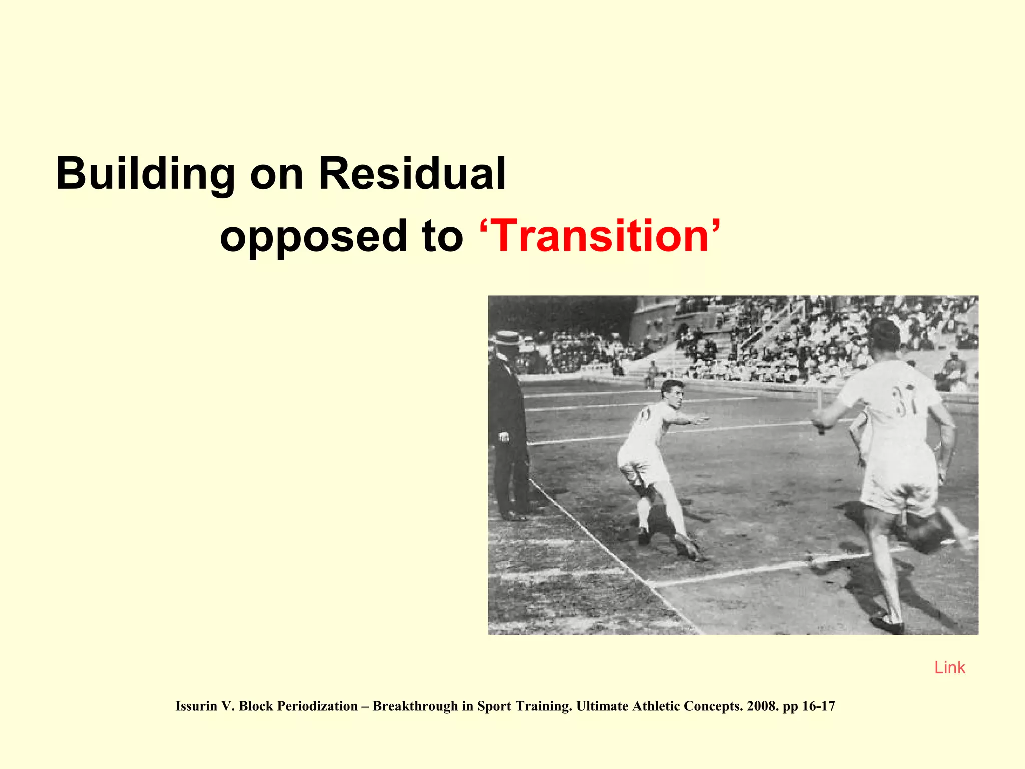 Block and traditional periodization and the unpredictable performance ...
