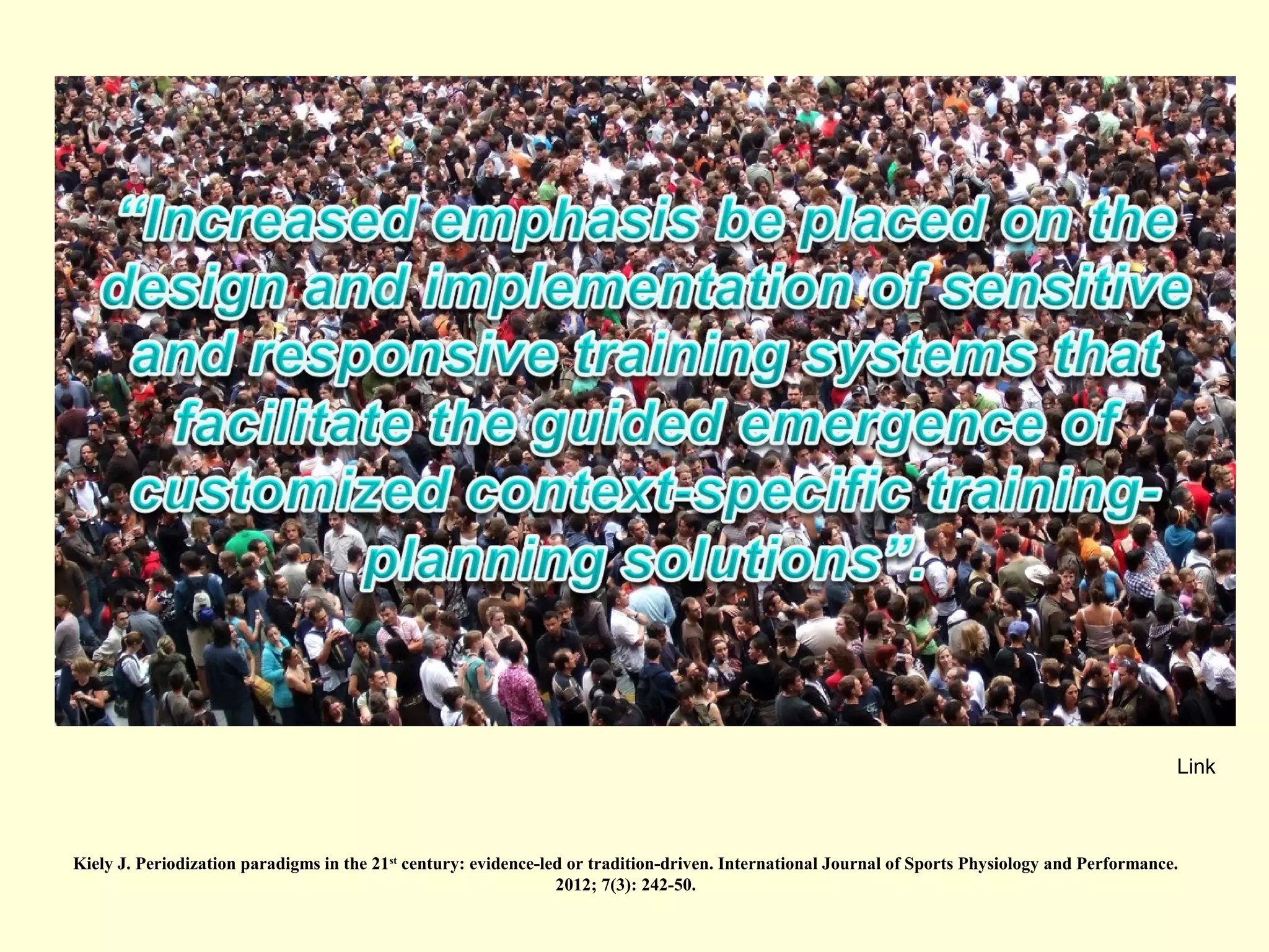 Block and traditional periodization and the unpredictable performance ...