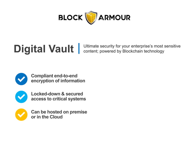 Block Armour Digital Vault | PPTX