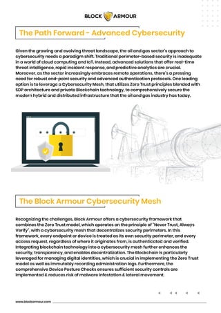 Block Armour Zero Trust Cybersecurity Mesh for Oil and Gas | PDF