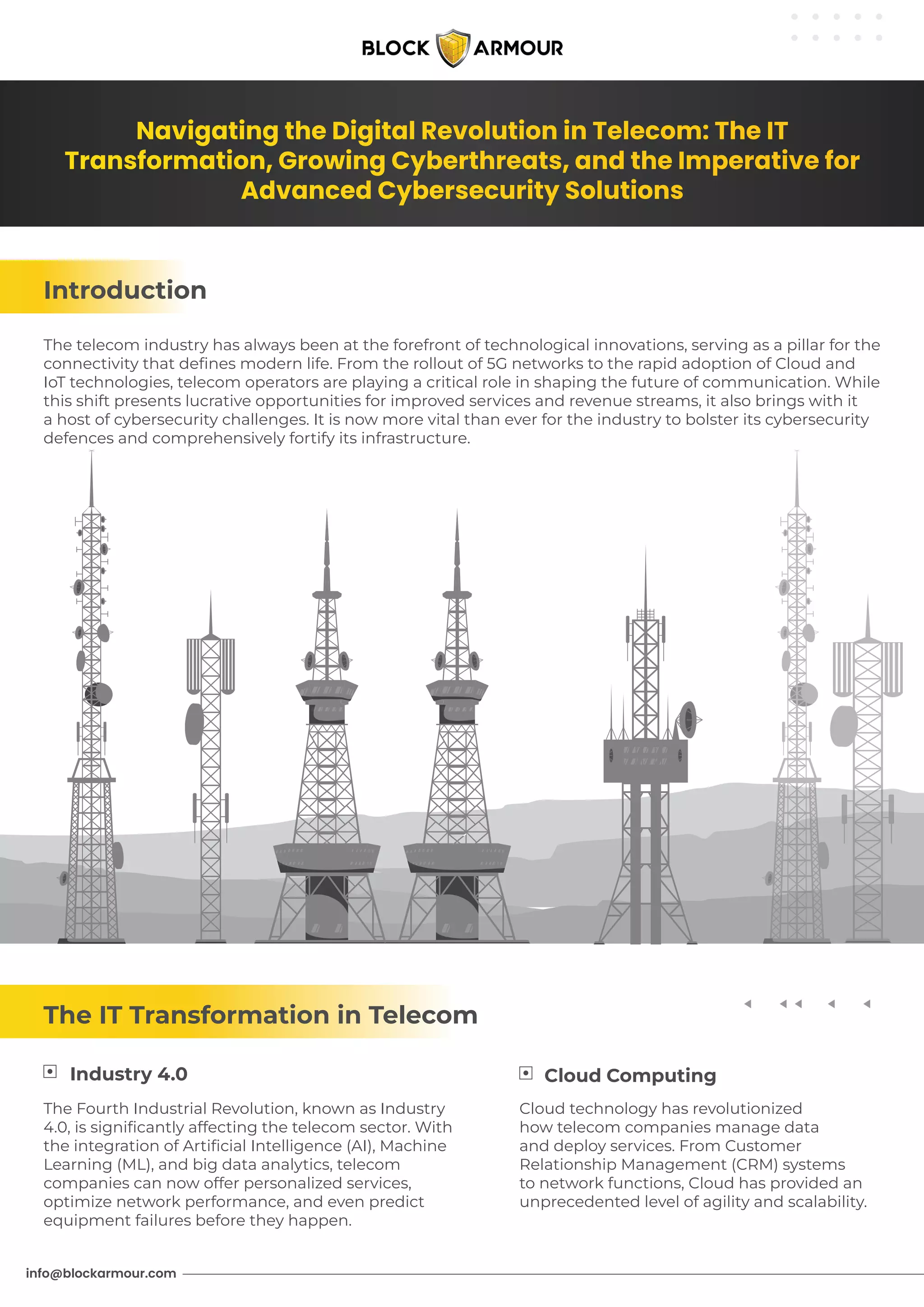Block Armour Zero Trust Cybersecurity Mesh for Telcom | PDF