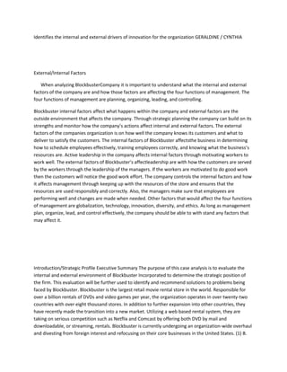 Blockbuster | DOCX