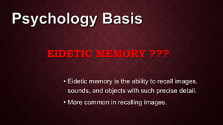 Blockbuster eidetic | PPT