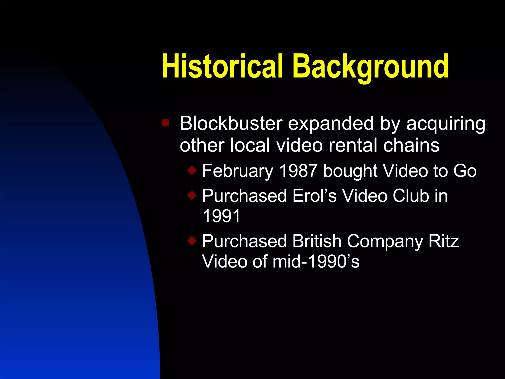 Blockbuster Presentation | PPT