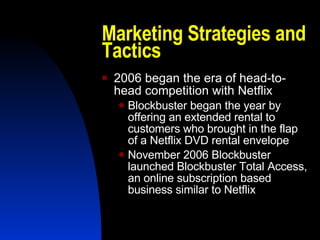 Blockbuster Presentation | PPT