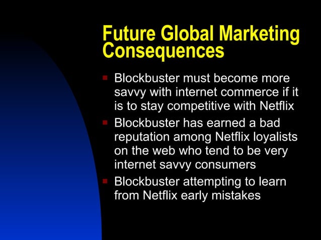 Blockbuster Presentation | PPT