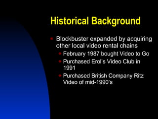 Blockbuster Presentation | PPT