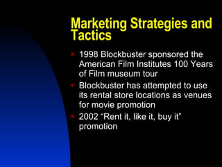 Blockbuster Presentation | PPT