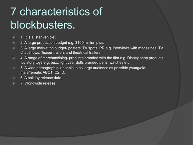 Blockbusterrr | PPTX | Lifestyle | Genres