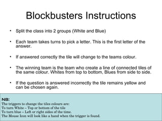 Blockbuster With Numbers | PPT