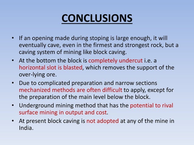 BLOCK CAVING ATRI.ppt | Climbing | Extreme Sports