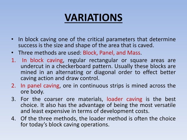 BLOCK CAVING ATRI.ppt | Climbing | Extreme Sports