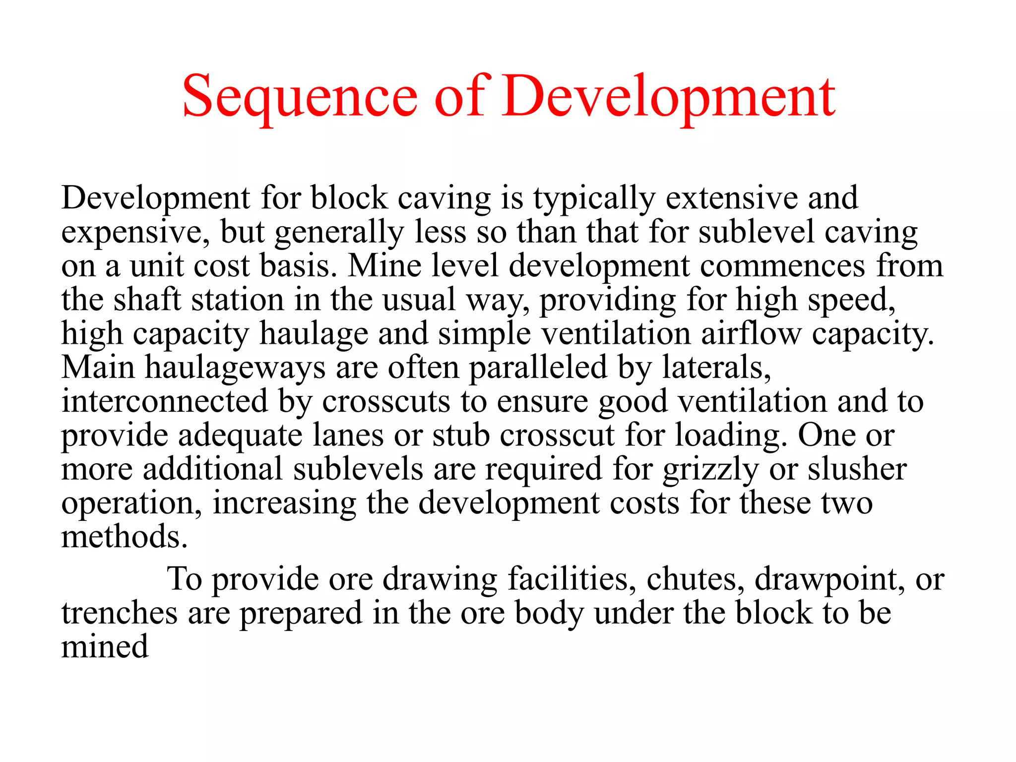 Block caving method | PPTX