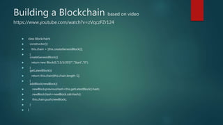 Blockchain | PPTX | Programming Languages | Computing