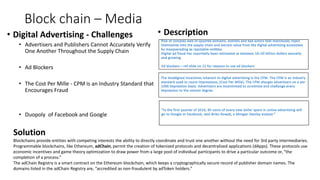 Blockchain in Media | PPT