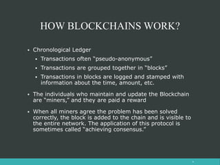 Blockchain | PPTX | Internet | Computing