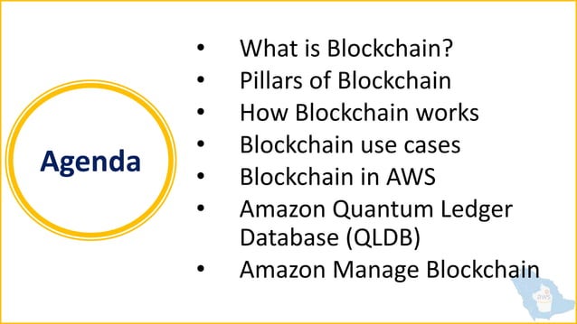 Blockchain on AWS | PPTX