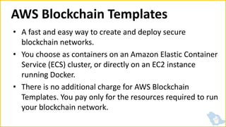 Blockchain on AWS | PPTX