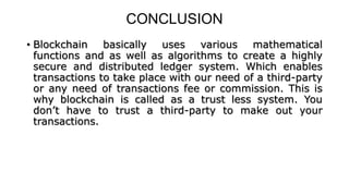 Blockchain | PPTX | Internet | Computing