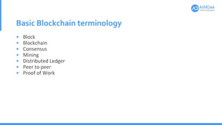 Introduction to Blockchain | PPTX