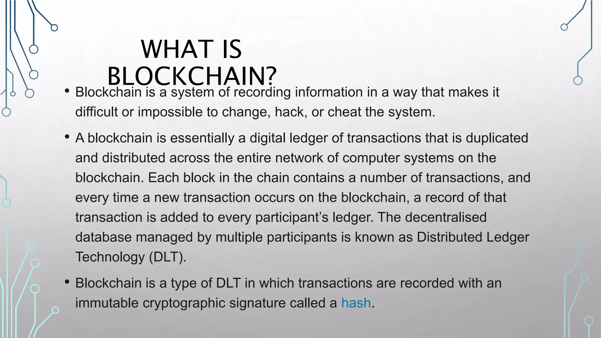 BLOCKCHAIN.pptx | Databases | Computer Software and Applications