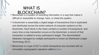 BLOCKCHAIN.pptx | Databases | Computer Software and Applications