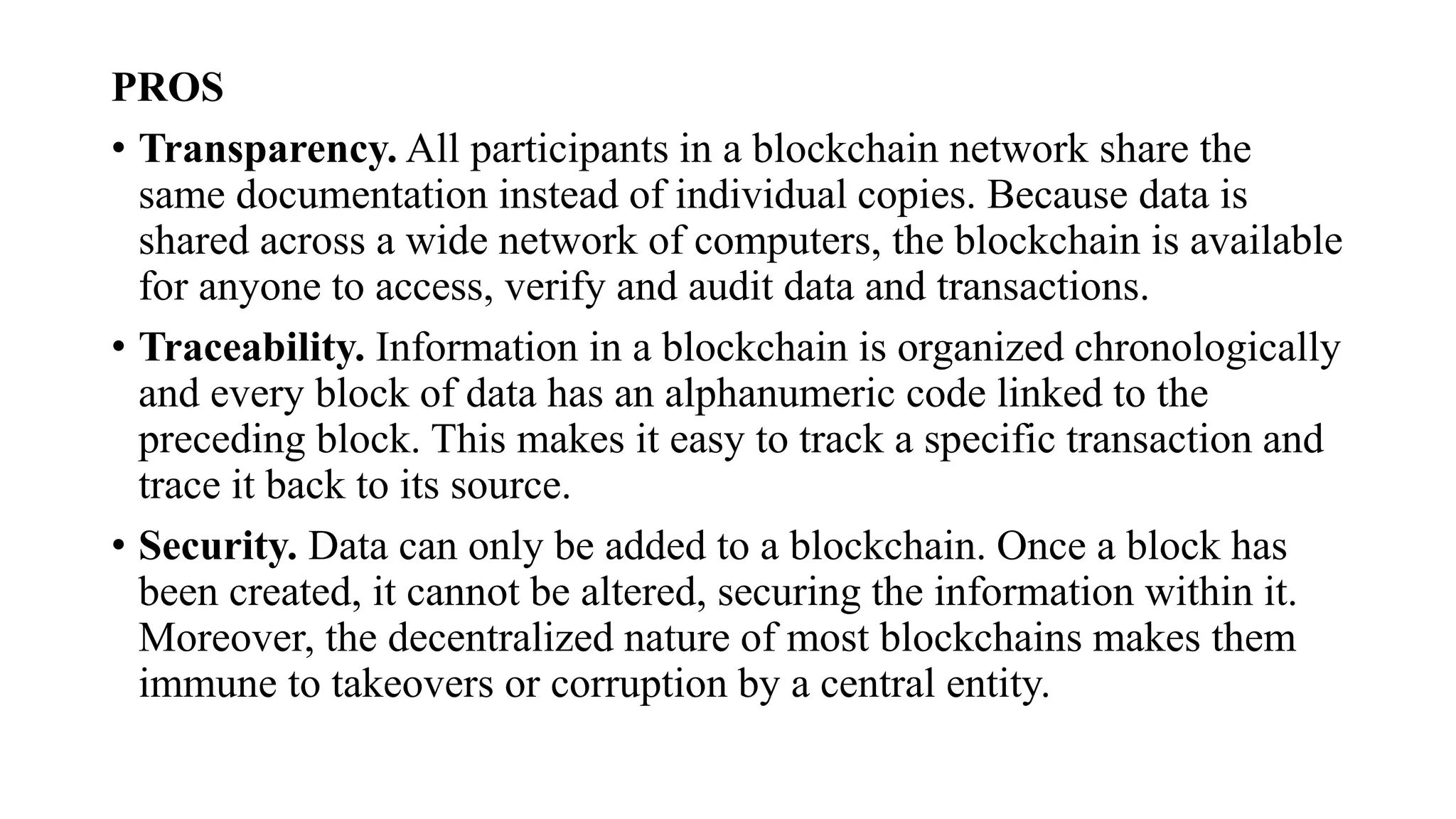 BLOCK CHAIN technology for the students. | PPTX